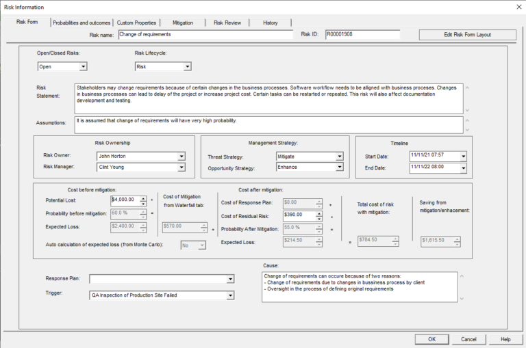 RiskyProject Professional: Project Risk Management and Analysis software