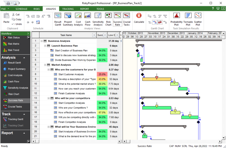 Project Success Rate : Project Risk Management and Analysis software